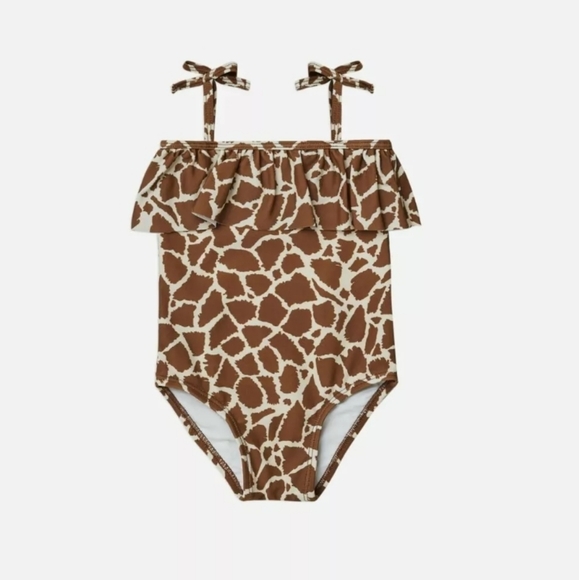 Rylee + Cru | Swim | Rylee And Cru Ruffle One Piece Swimsuit Giraffe ...